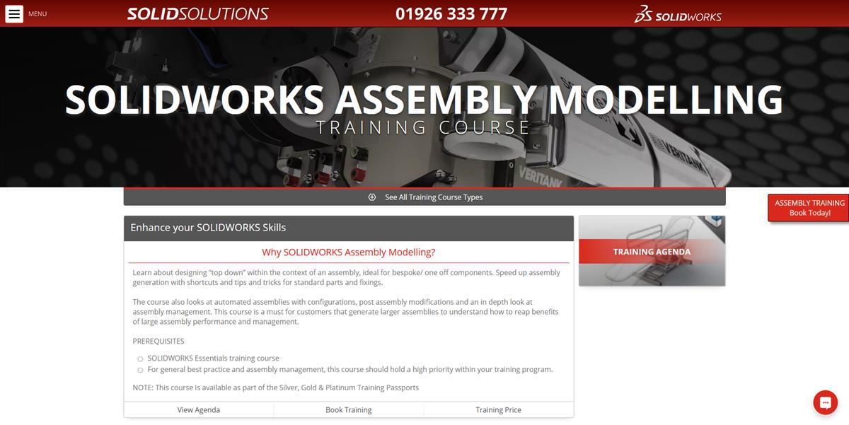 SOLIDWORKS Assembly Modelling Training Course | Solid Solutions