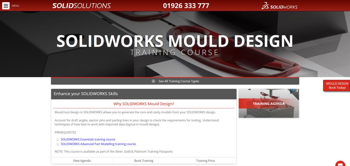 SOLIDWORKS 3D CAD Mould Design Training Course | Solid Solutoins