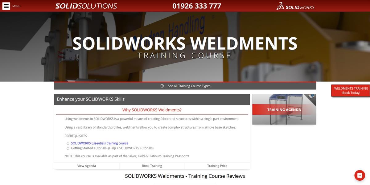 SOLIDWORKS Weldments Training Course | Solid Solutions