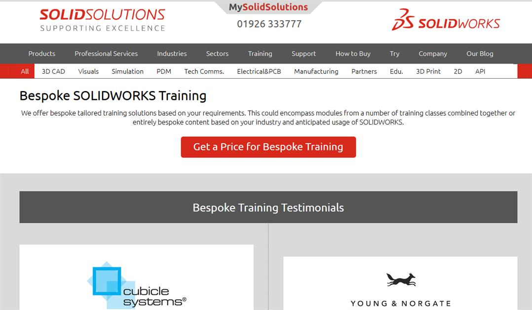 Bespoke SOLIDWORKS Training | Solid Solutions