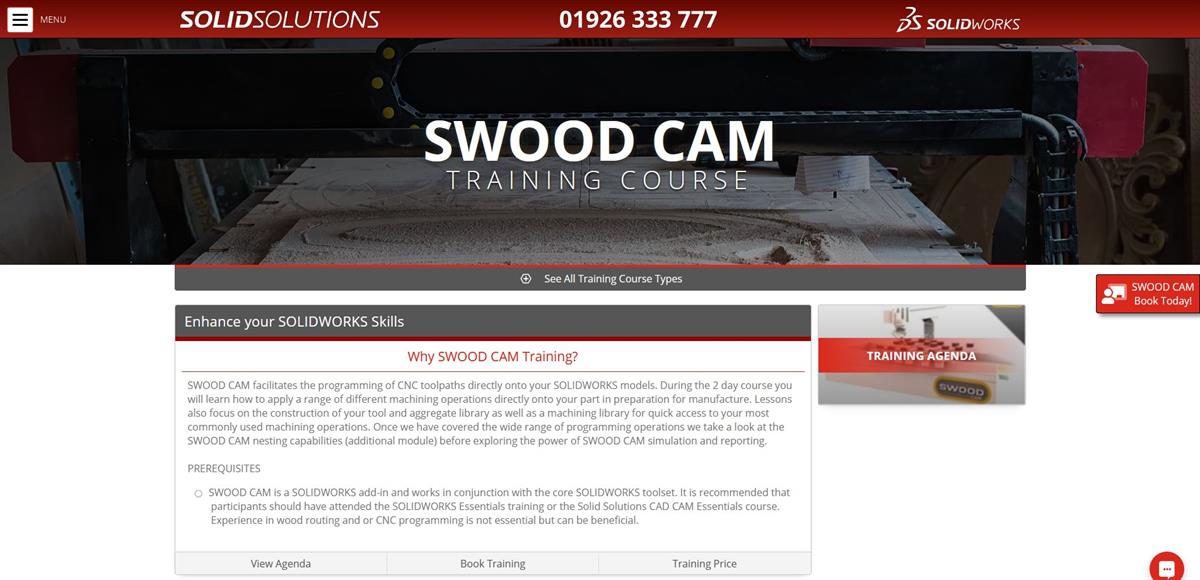 SWOOD CAM Training | Solid Solutions