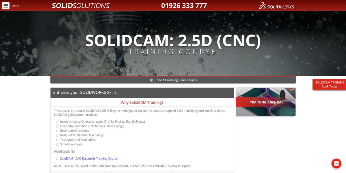 SolidCAM (CNC) 2.5D Training Course | Solid Solutions
