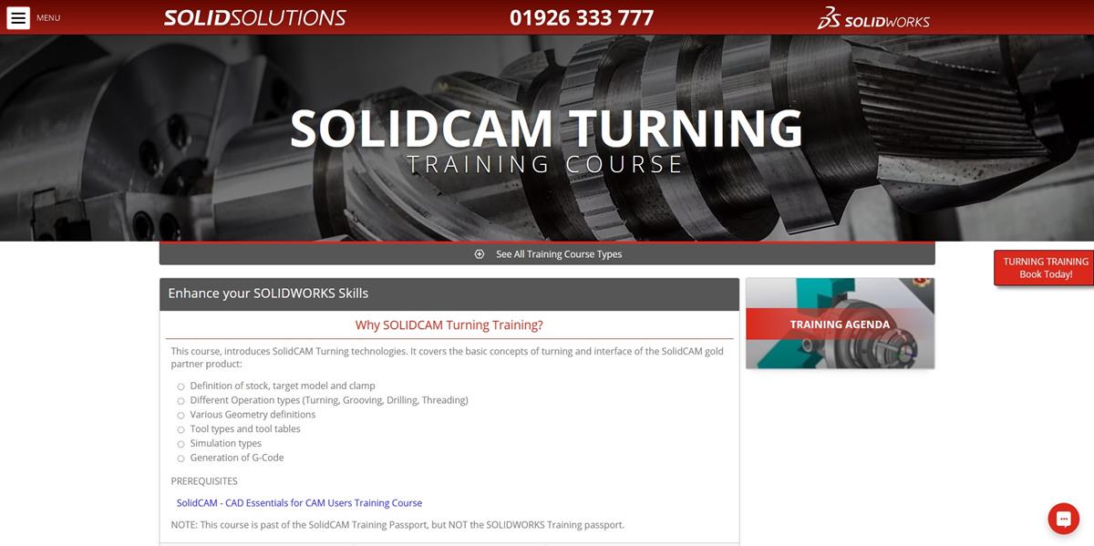 SolidCAM (CNC) Turning Training Course | Solid Solutions