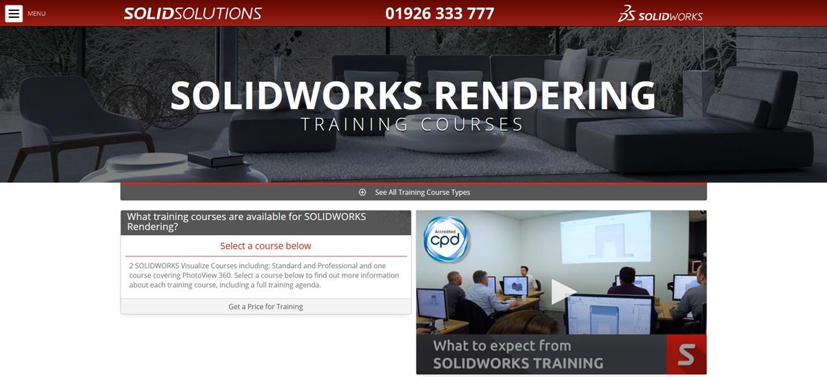 SolidWorks Visualize Training Courses | Solid Solutions