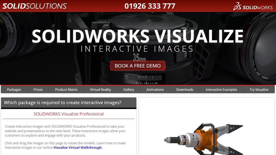 SOLIDWORKS Visualize Interactive Examples | Solid Solutions